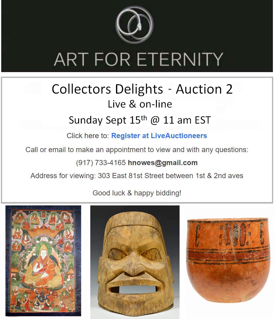 Our 2nd LiveAuctioneers live online auction is on September 15th 2024 ...