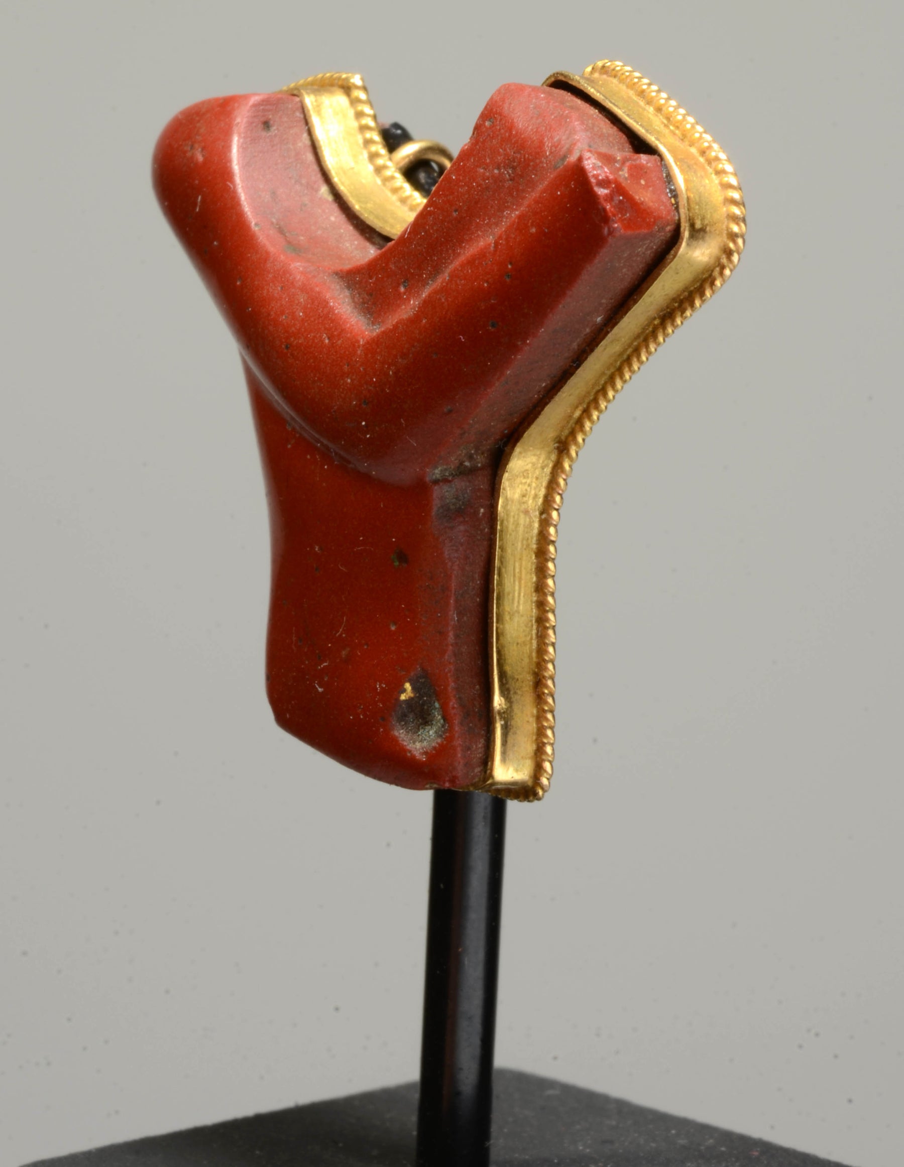 Rare Egyptian Red Glass Torso Inlay – Art for Eternity